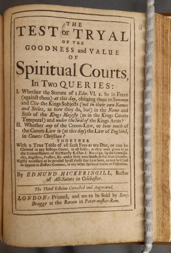 Court of Arches: Act Books 1677-1690 – A Monument of Fame