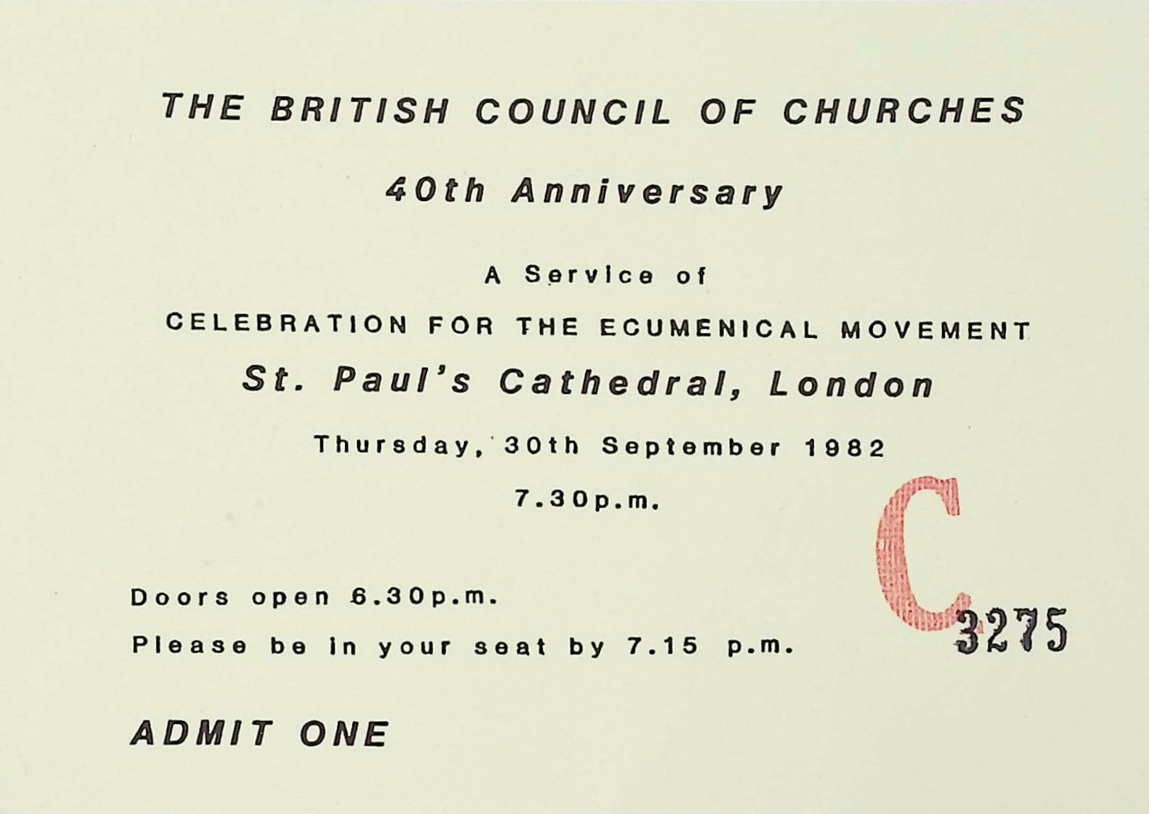 The British Council of Churches – New Discoveries – A Monument of Fame