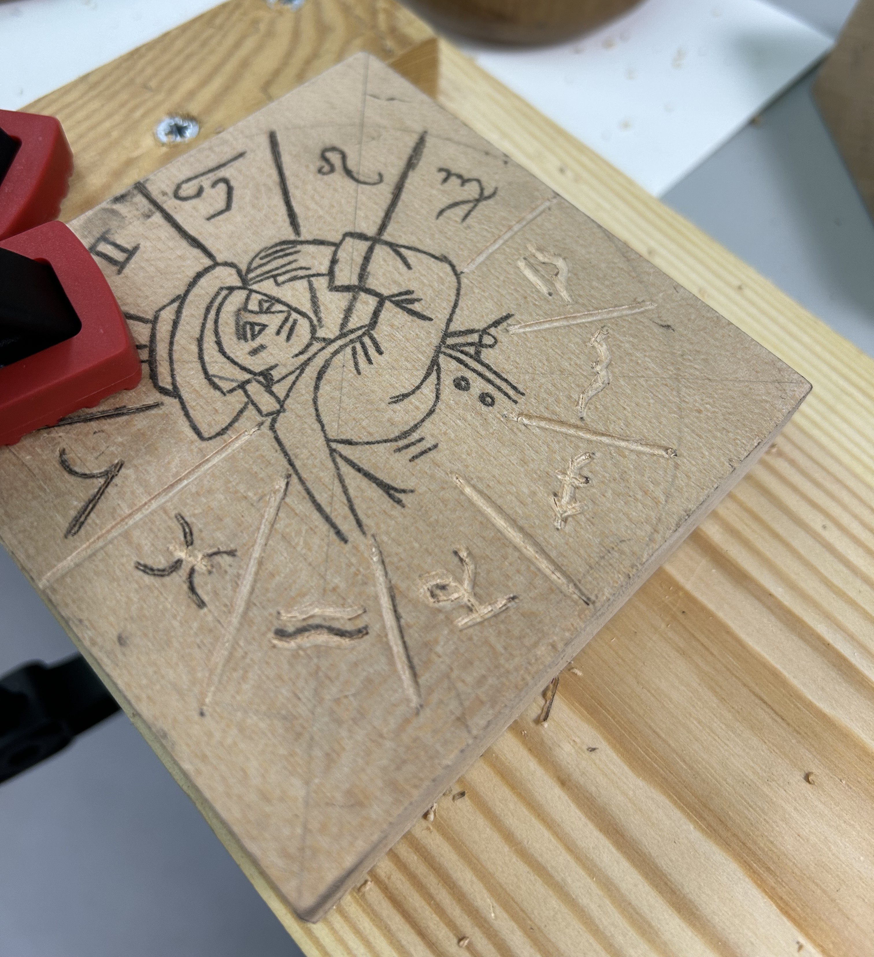 From design to print: the Unfolding Time woodcut – A Monument of Fame